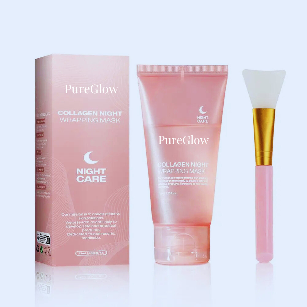 Collagen Night Face Mask | Hydrating & Anti-Aging Overnight Treatment ...